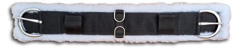 Horse Girth with D Buckle Stainless Steel, Western Webbing Fur Girth ...