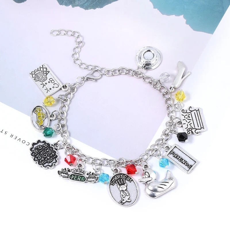 Friends TV Show Merchandise Charm Bracelet -Friends charm bracelet, USA ...