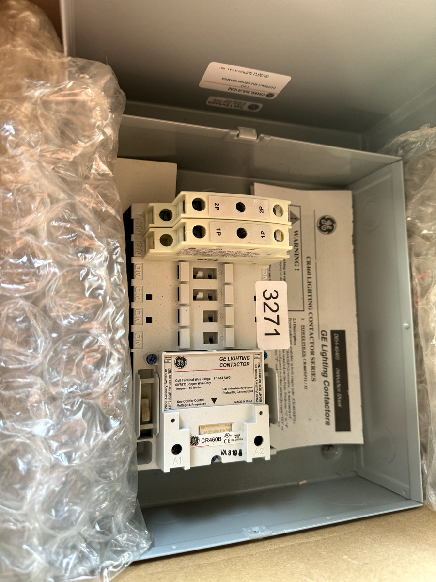 Ge Lighting Contactor 4 Pole CR463L40AJA GE General