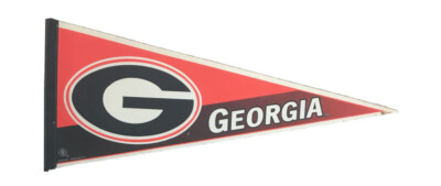 Vintage University of Georgia Bulldogs Hard Felt Pennant by WinCraft ...