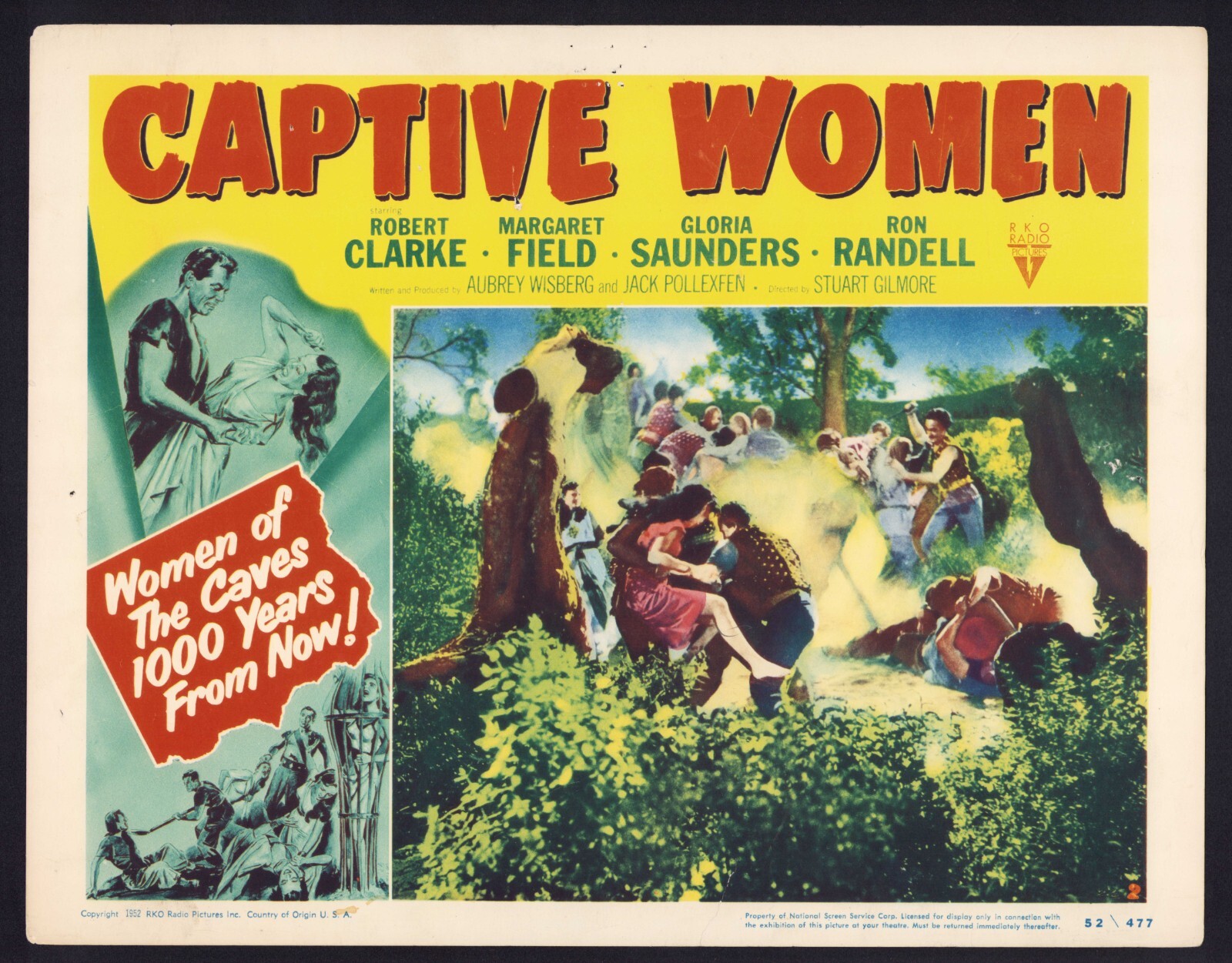 CAPTIVE WOMEN Original Movie Lobby Card Poster Post Apocalypse NYC Sci ...