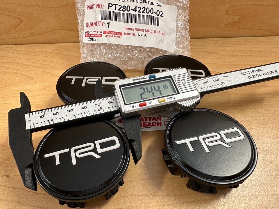 RAV4 TRD WHEEL CENTER CAP SET OF 4 GENUINE TOYOTA PT280-42200-02 | eBay