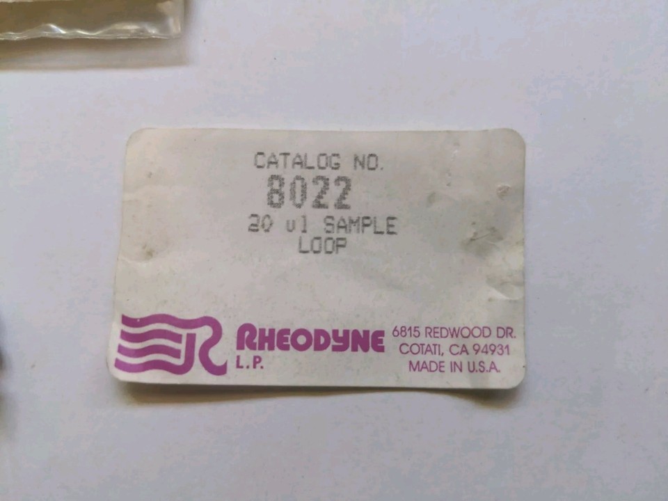 Varian Rheodyne 20uL Sample Loop 8022 | eBay