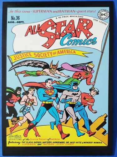 Postcard All Star Comics Cover #36 Justice Society America 4"x6" 2010 ...