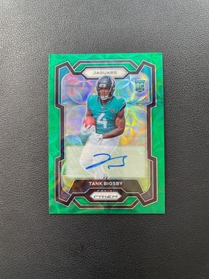 2023 Panini Prizm Football Tank Bigsby Rc Rookie Green Scope Auto 68/75 ...