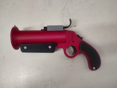 Used Team Fortress 2 Pyro Flare Gun 3D Printed Prop TF2 Flare Pistol | eBay