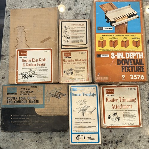Vintage Craftsman Router Accessories And Attachments Lot Of 6 | eBay