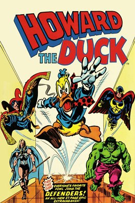 Howard the Duck Issue 1 Comic book Poster Valkyrie Hulk Dr Strange | eBay