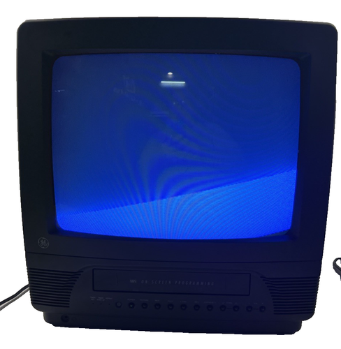 Vintage GE 13" CRT TV/VCR VHS Combo 13TVR60 Retro Gaming Television ...