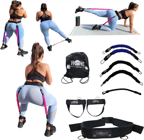 HOM3 GYM Booty Bands Vertical Jump with Adjustable Belt|2 Adaptable ...