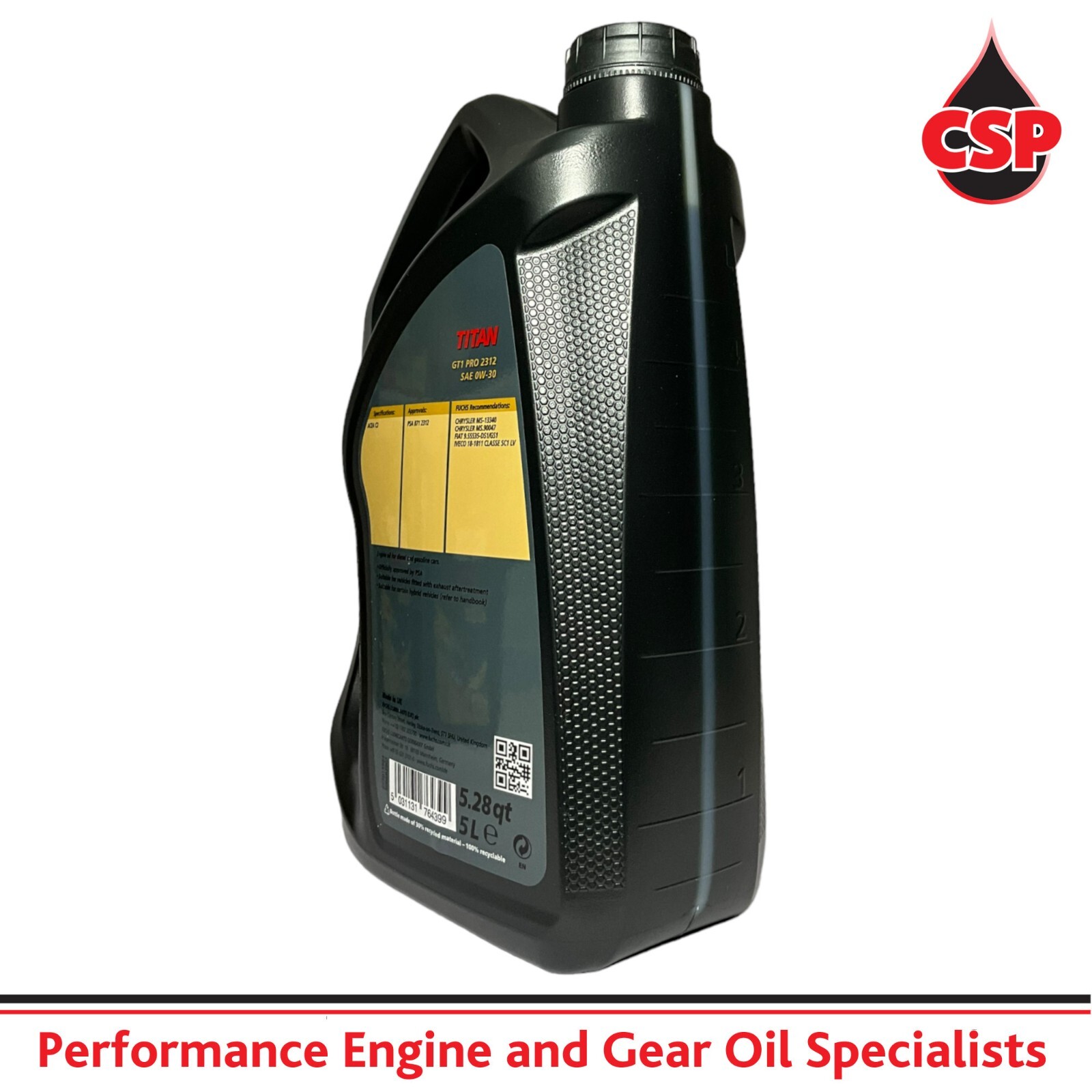 Fuchs Titan GT1 Pro 2312 0W30 Oil Peugeot Citroen PSA B71 2312 Approved ...