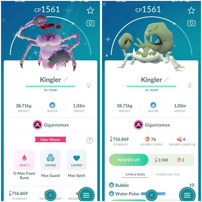 Shiny Kingler 2025 Giga max - TR-DE 20k stardust | eBay