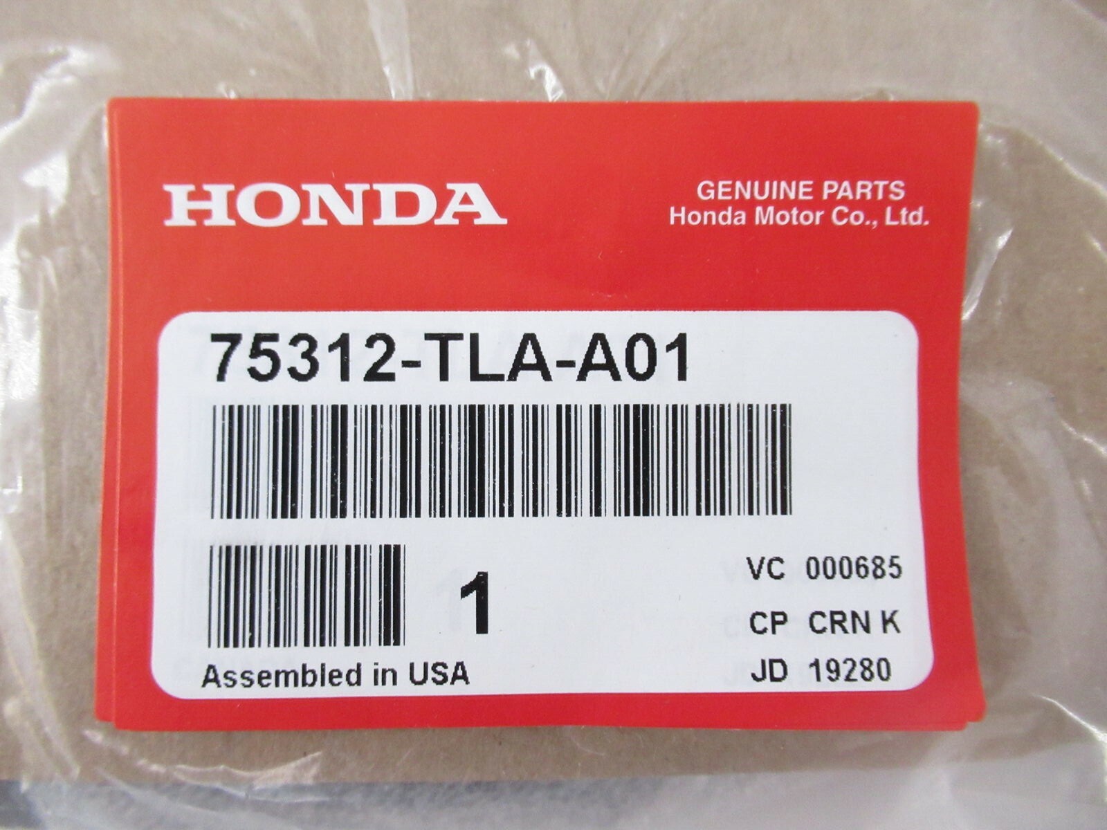 Genuine OEM Honda 75312-TLA-A01 Passenger Front Lower Door Garnish 2017 ...