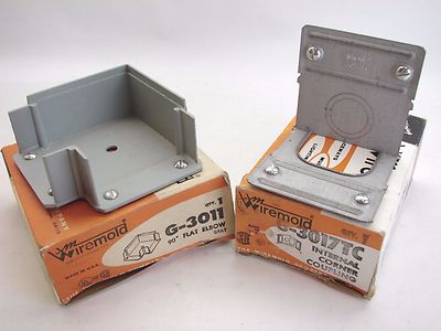 WireMold G-3011 90 Flat Elbow & G-3017TC Internal Corner Coupling ...