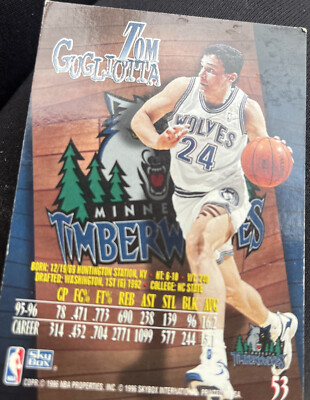 1995-96 Topps Finest Kevin Garnett Tom Gugliotta Rookie Card RC #RV-53 ...