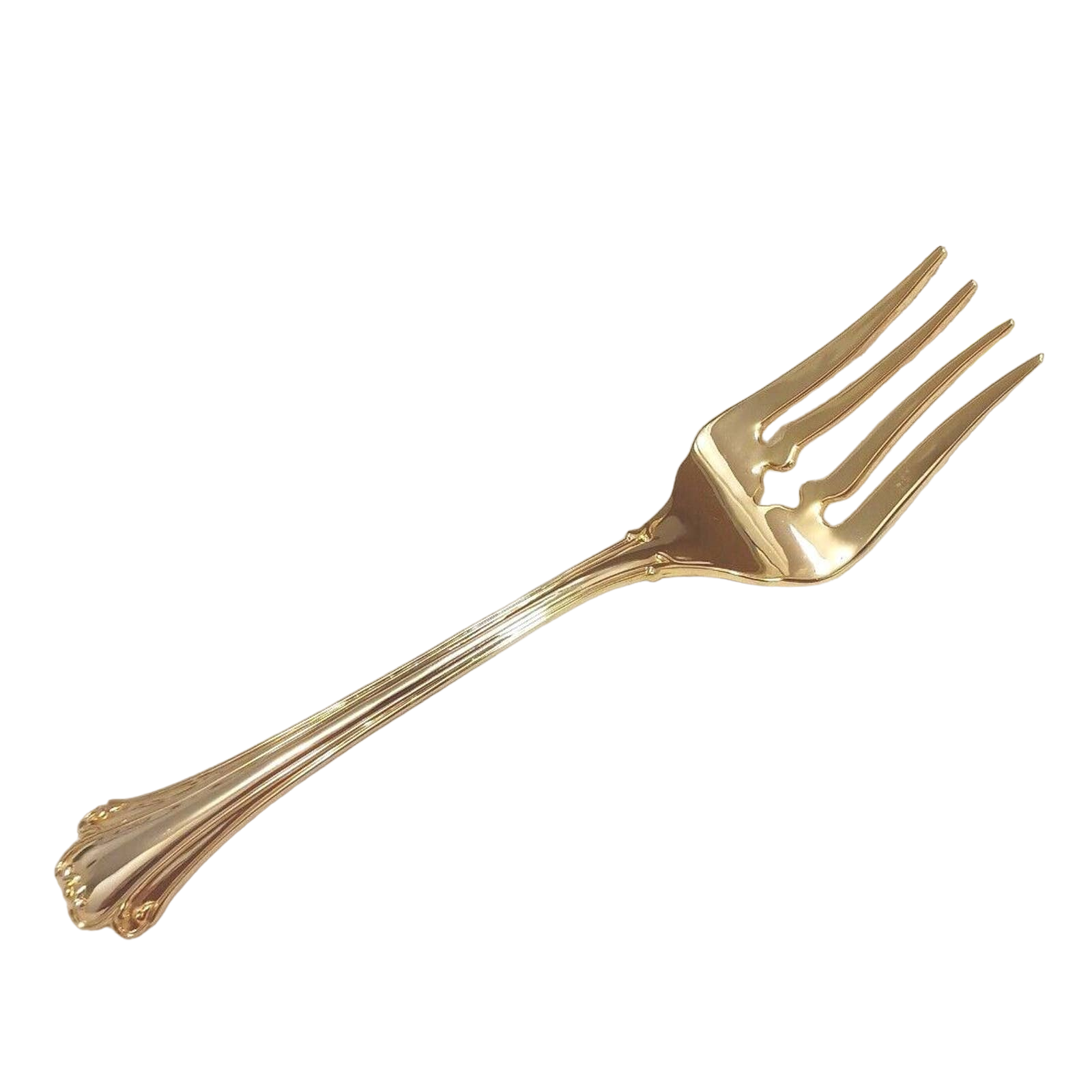 F.B. Rogers Gold SERVING FORK Chippendale Gold Electroplate HOLIDAYS | eBay