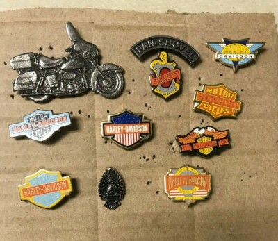 HATPIN - LOT OF 11 Harley Davidson Themed Enamel&Metal Pins Motorcycles ...