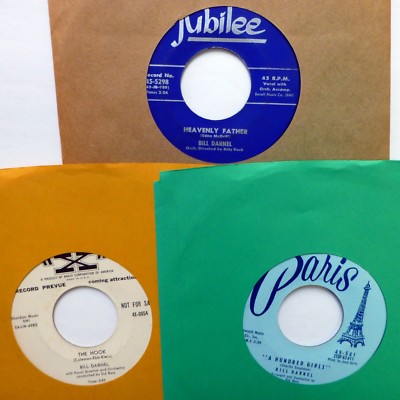 Bill Darnel Lot De 3x45rpm Singles 1950s Jazz Vocal Swing Pop Ct995 | eBay