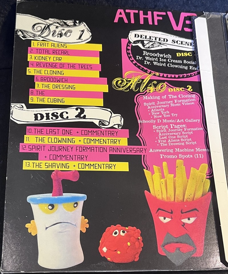 Aqua Teen Hunger Force - Volume Season 3 Three Third (DVD, 2004 2-Disc ...