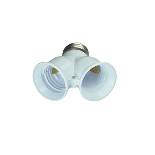 Light Socket Splitter E26 E27 2 In 1 Double Outlet Adapter Extender ...