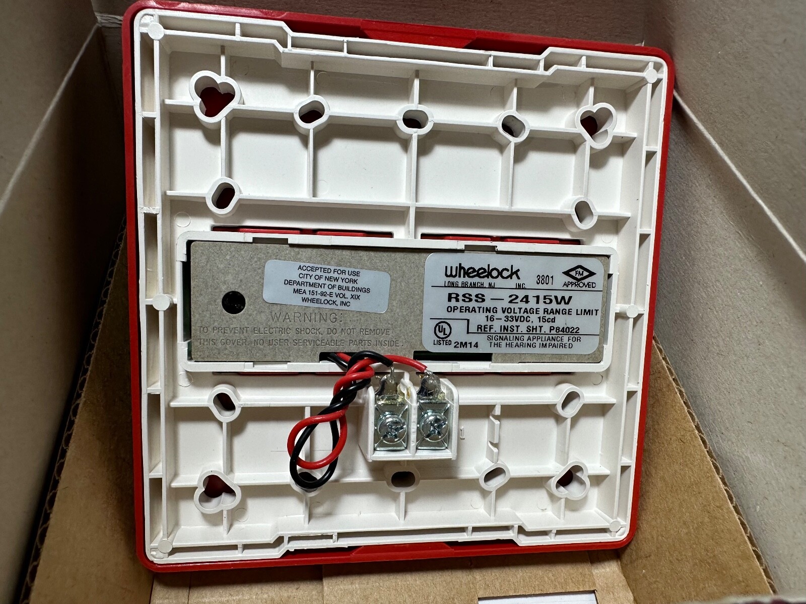 5x Wheelock Rss-2415w Fire Alarm Strobe for sale online | eBay