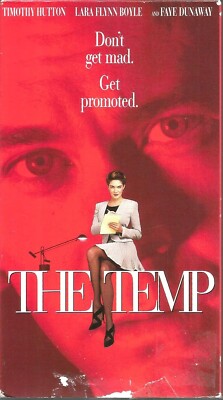The Temp VHS 1993 Timothy Hutton Lara Flynn Boyle Faye Dunaway Thriller ...