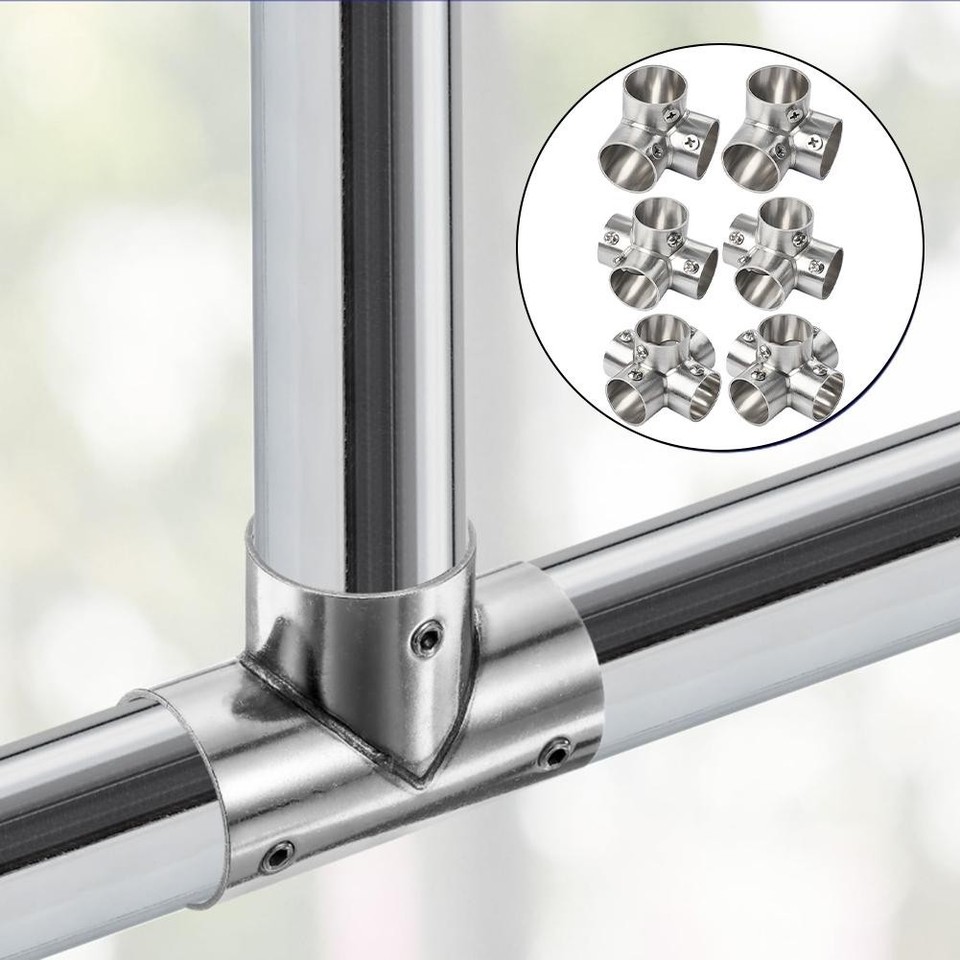 Elegant Design Stainless Steel Clothes Rail Connectors in Silver Color ...