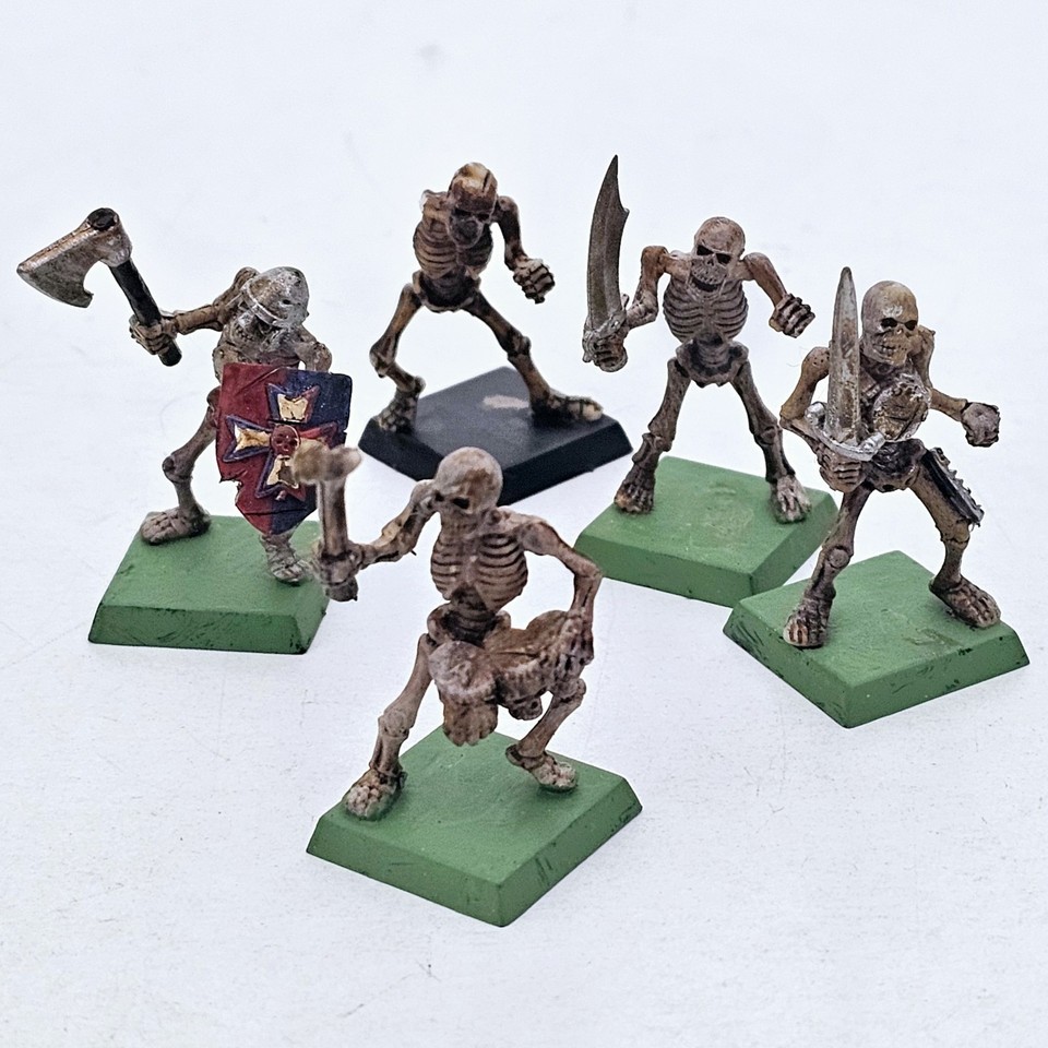 ©1999 Citadel GW Warhammer 5X Skeleton Warriors Army Regiment | eBay