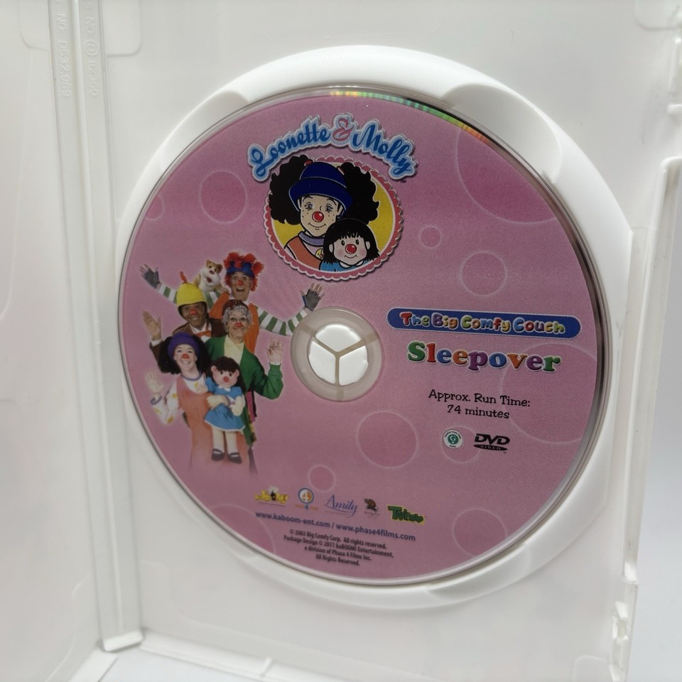 The Big Comfy Couch: Sleepover DVD Loonette & Molly 2011 Tested (Pre ...
