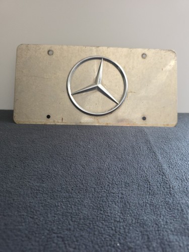 Mercedes Logo on Metal License Plate | eBay