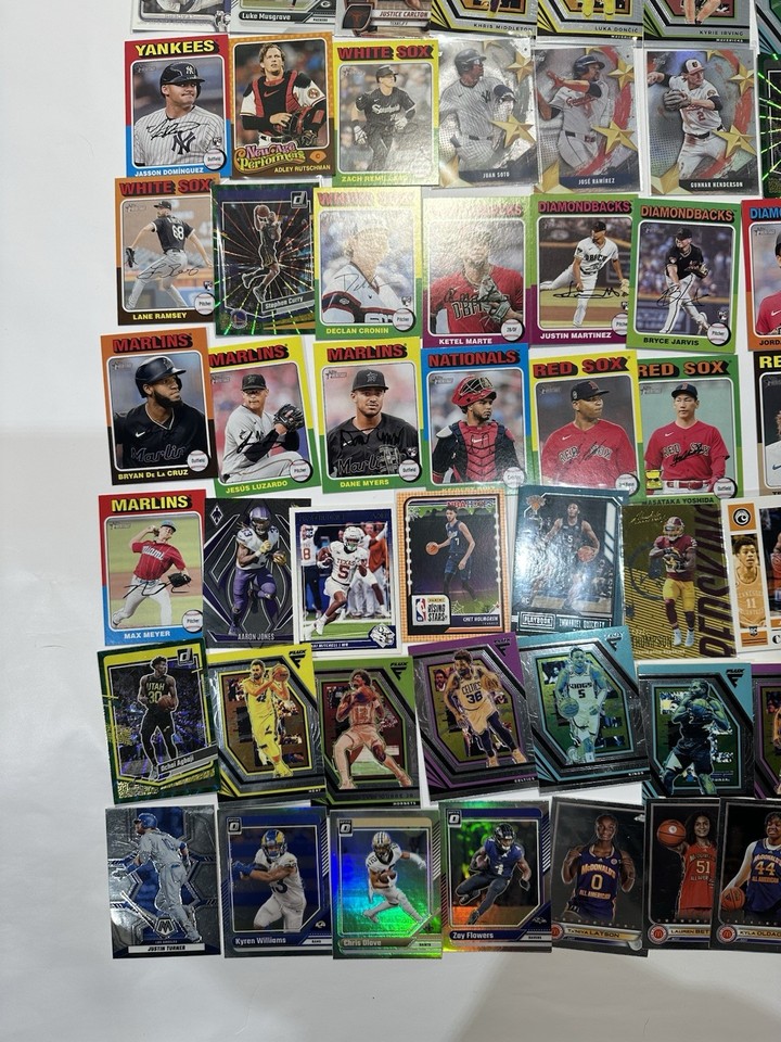 (300) Sports Card Lot Slabs Insert Parallel HOF Color RCs | eBay