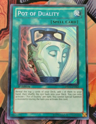 Pot of Duality DREV-EN062 Secret Rare 1st Edition English Yugioh Card ...