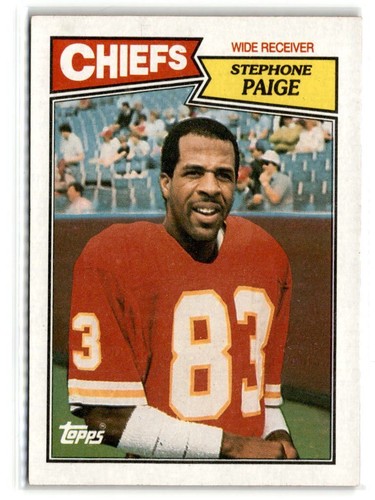 1987 Topps Football #162 Stephone Paige Kansas City Chiefs | eBay