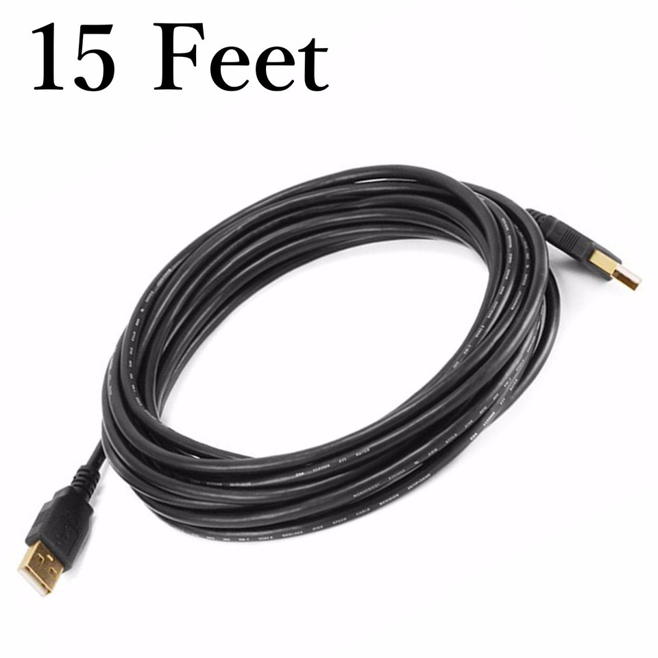 2.0 USB Type A Male to Type A Male 28/24 AWG Cable for Computer PC Data ...