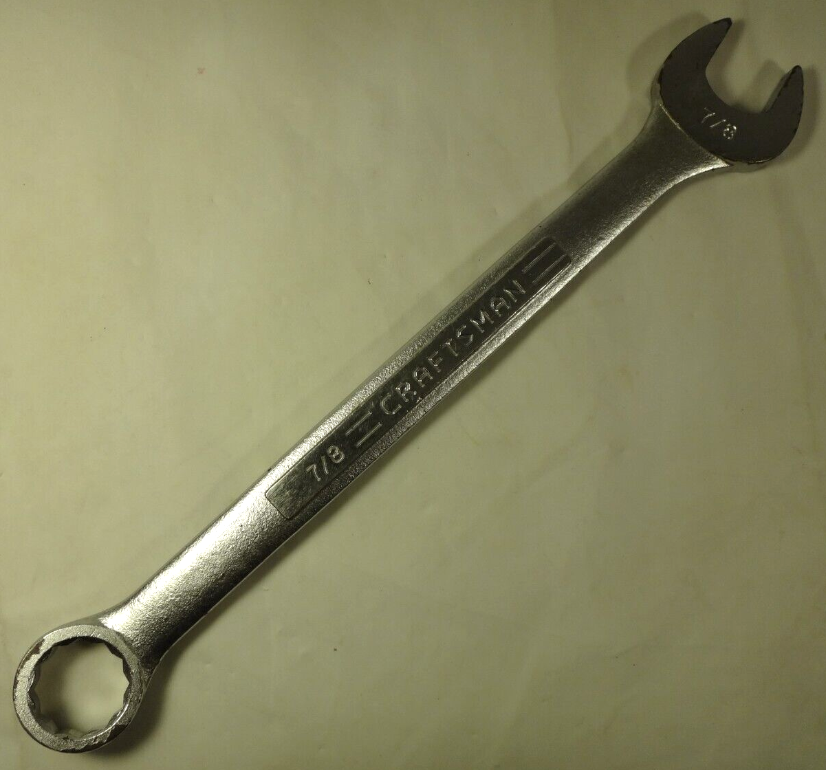 Vintage Craftsman USA 7/8" Combination Wrench -VV- Series 44703 SAE 12 ...