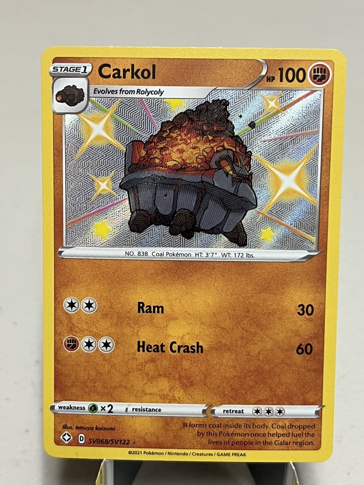 Carkol SV068/SV122 NM / M - Holo Rare - Shining Fates - Sword Shield ...