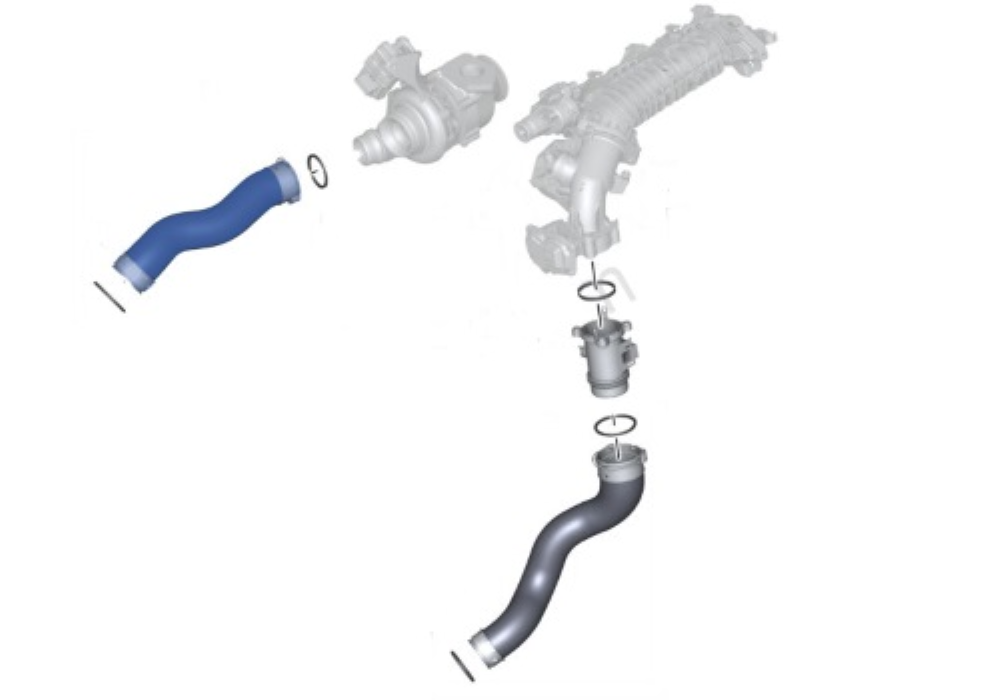 Sleeve Intercooler Turbo Hose Air For BMW Serie 4 418d 420d 11617810616 ...