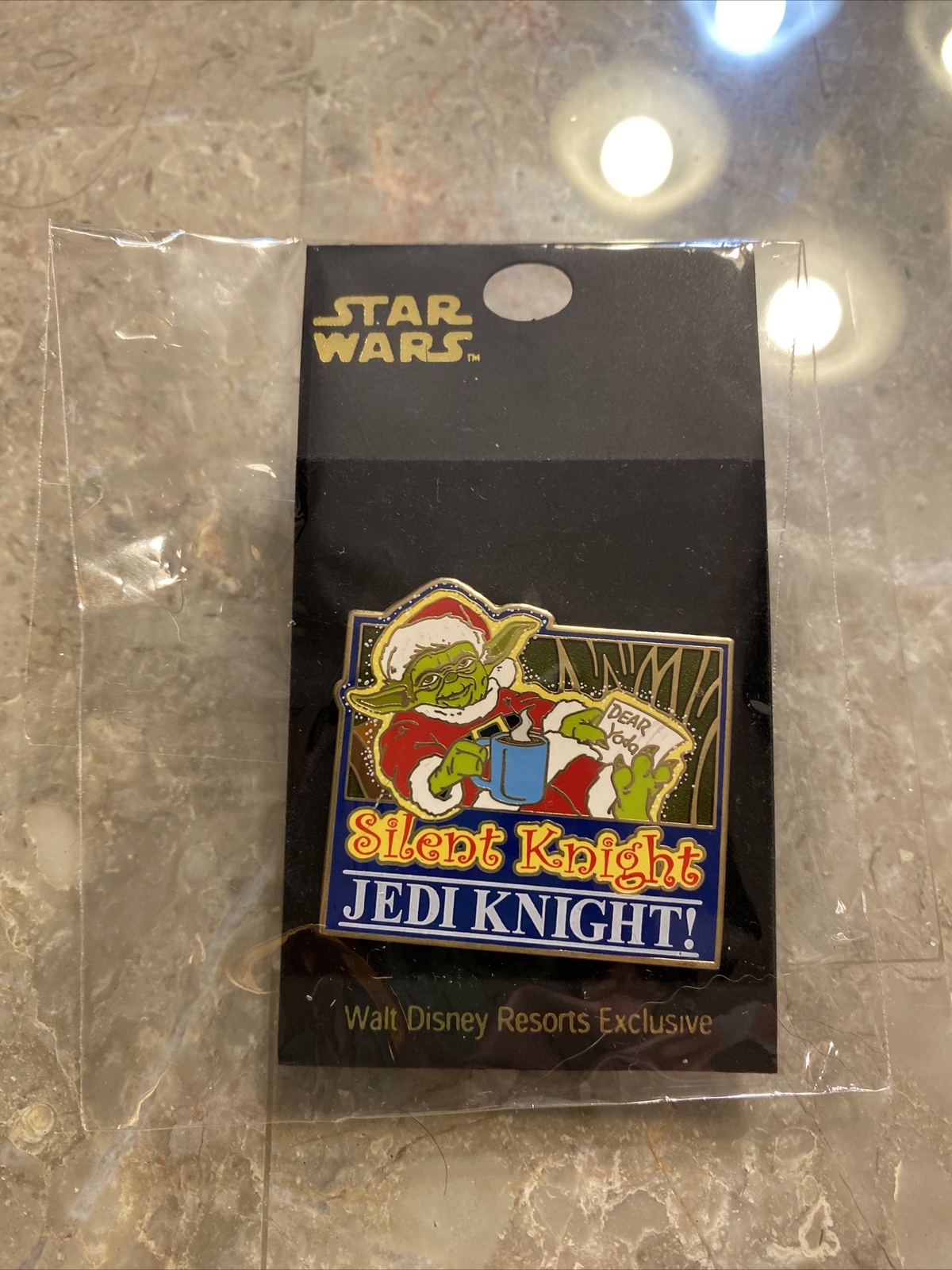 Disney Star Wars Silent Night Jedi Knight Santa Yoda Christmas Holiday ...