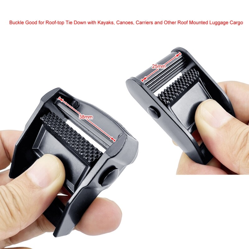 Webbing Cargo Lashing Lash Luggage Bag Belt Buckle 25/38mm Metal Buckle ...