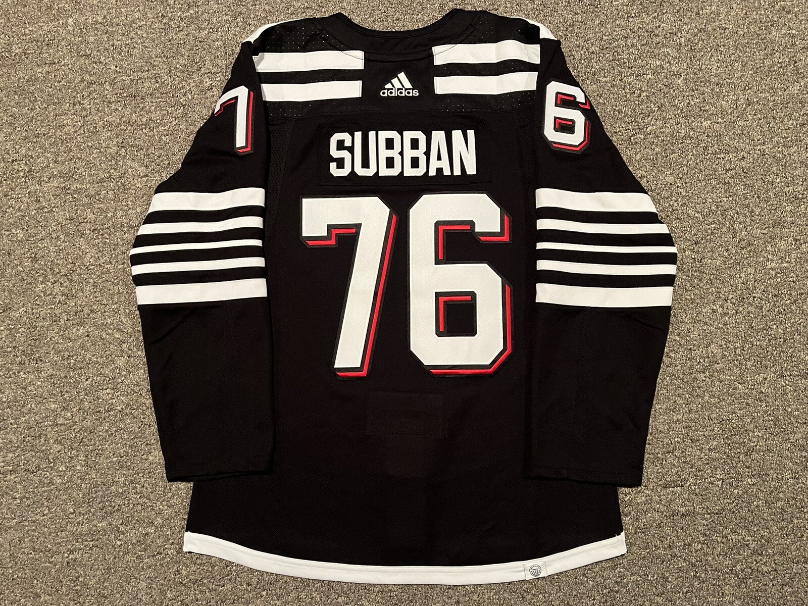 P.K. Subban - New Jersey Devils - 2021-22 Adidas Alternate Jersey sz 44 ...