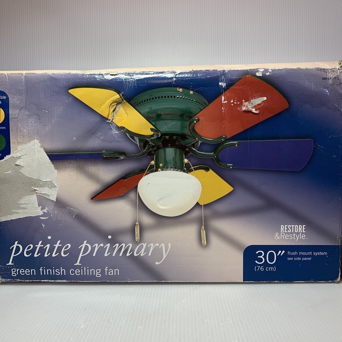 Multicolor Ceiling Fan Hugger 42 Inch Ceiling Fan With Led Decorative