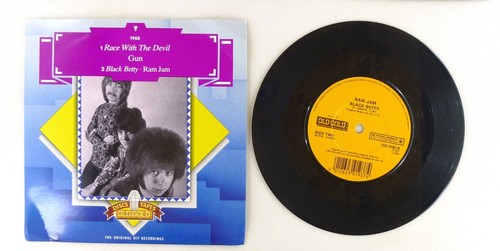 7 " Single Vinyl - Gun / RAM Jam – Race with The Devil / Black Be ...