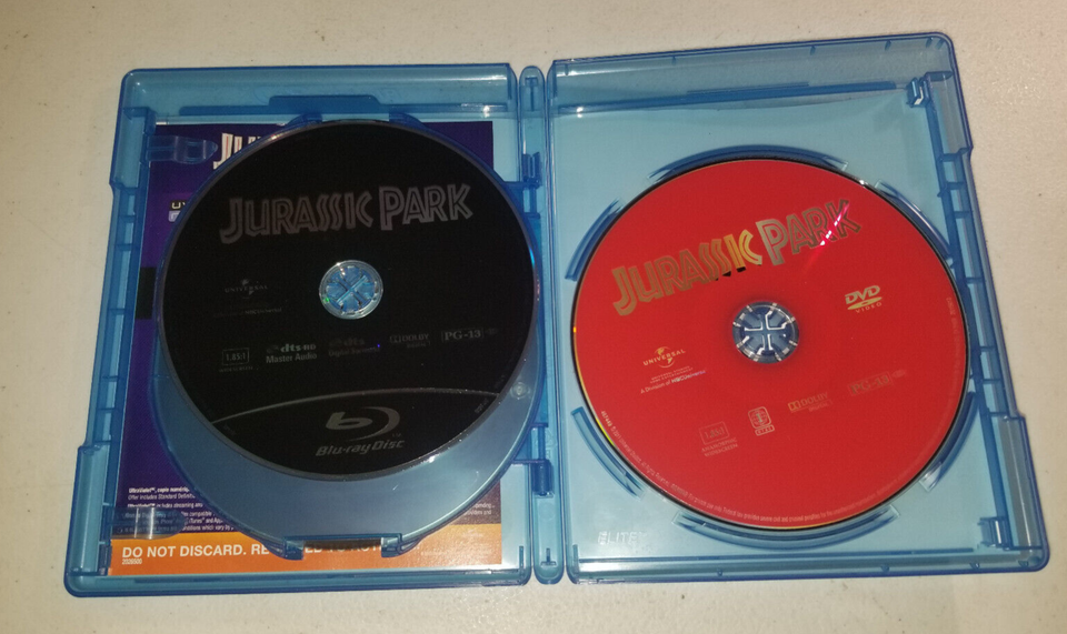 Jurassic Park (2013, 3D Blu-Ray, Blu-Ray, DVD, Digital, 3-Disc Set) w ...