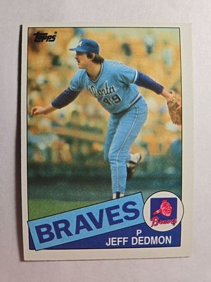 1985 Topps Atlanta Braves Jeff Dedmon | eBay