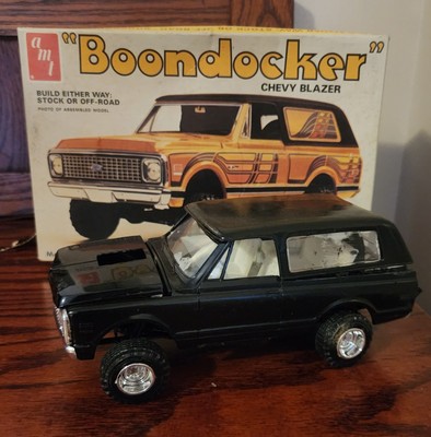 VINTAGE AMT 1972 "Boondocker" Chevy Blazer Model kit Started in box ...