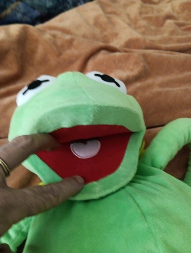 VTG Kermit The Frog Full Body Muppet Puppet 23" Moveable Mouth Disney ...