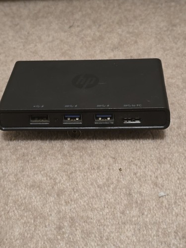 HP 3001pr USB 3.0 Port Replicator Docking station 1GbE VGA HDMI F3S42AA ...