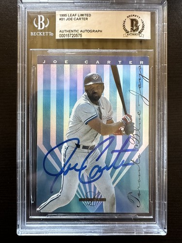 1995 Leaf Limited Joe Carter Auto Blue Jays Signed Autograph | eBay