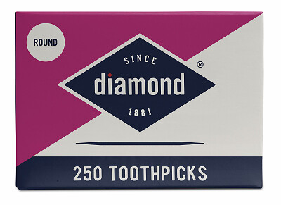 Diamond 535376822 Round Toothpicks, 250-Ct. - Quantity 24 | eBay