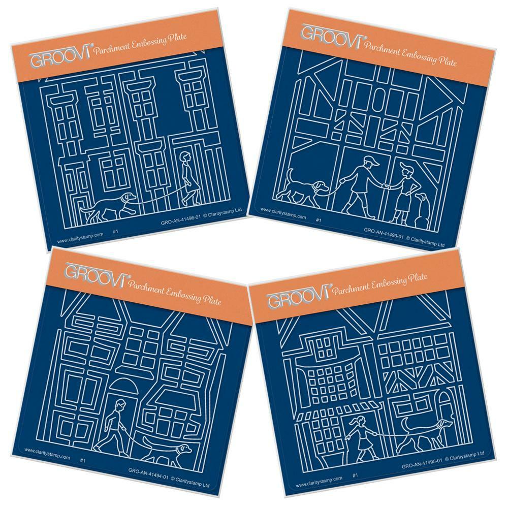 Clarity Stamps Groovi Parchment Embossing Man's Best Friend A6 Plates ...